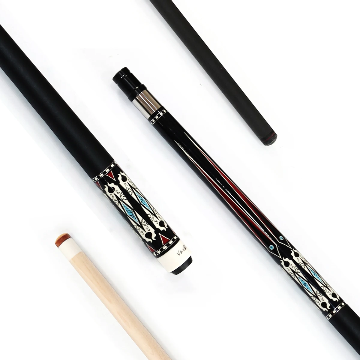 2025 New Design High Quality Double Maple & Carbon Shafts Pool Cue Set