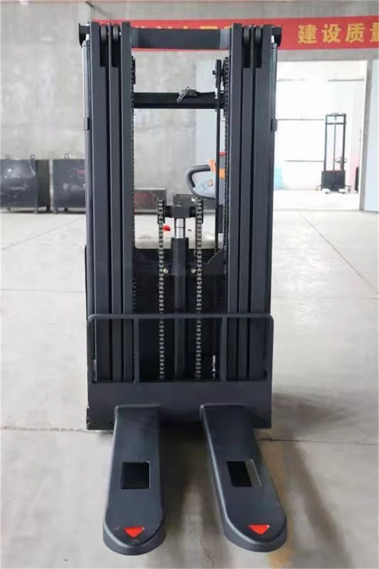 2 Ton Electric Pallet Stacker Walking Type With 3000mm Lifting Height ...