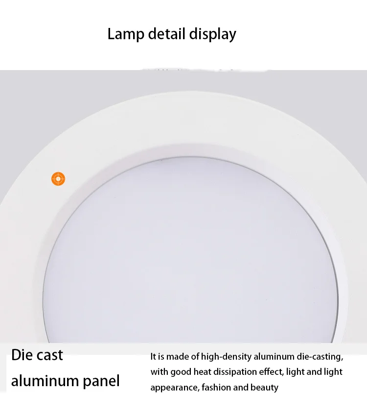 High Quality Indoor Spot Light Three Color Energy Saving Round Recessed ...