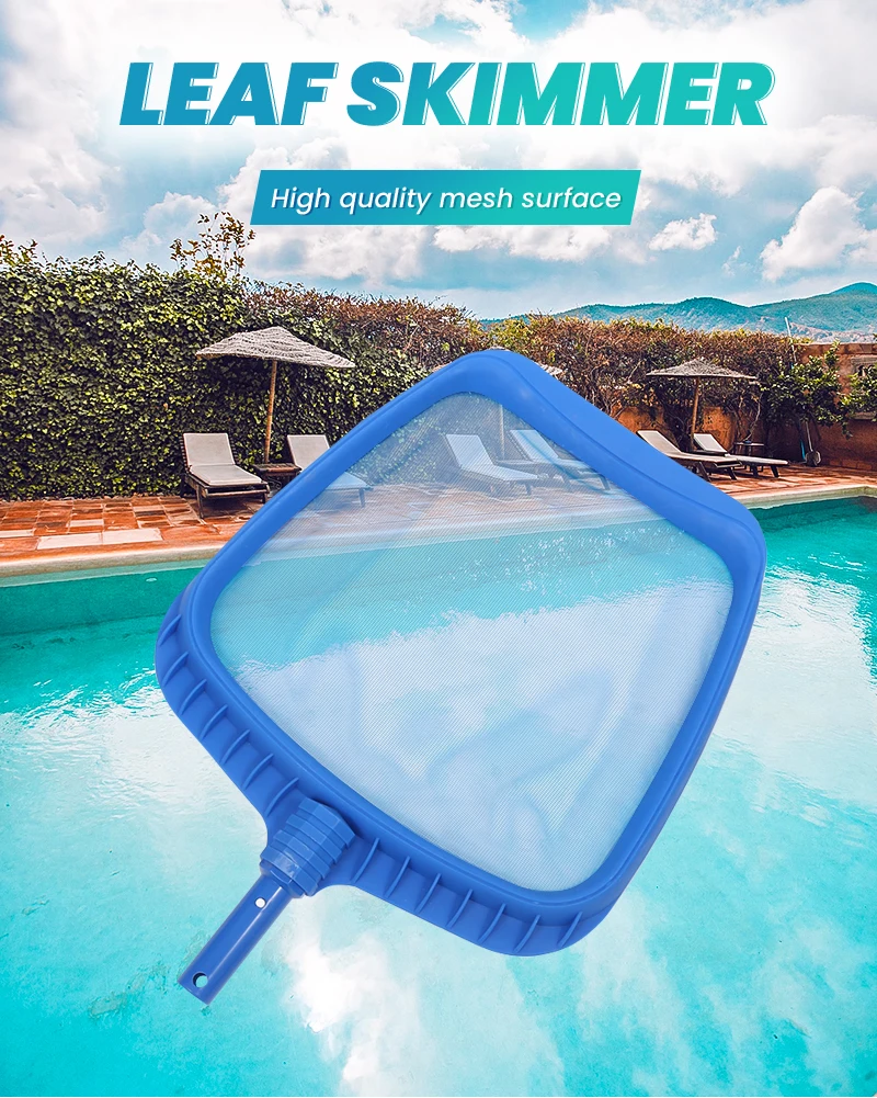 Pool Leaf Skimmer Blue Color Leaf Skimmer Net With Easy to Install Hair ...