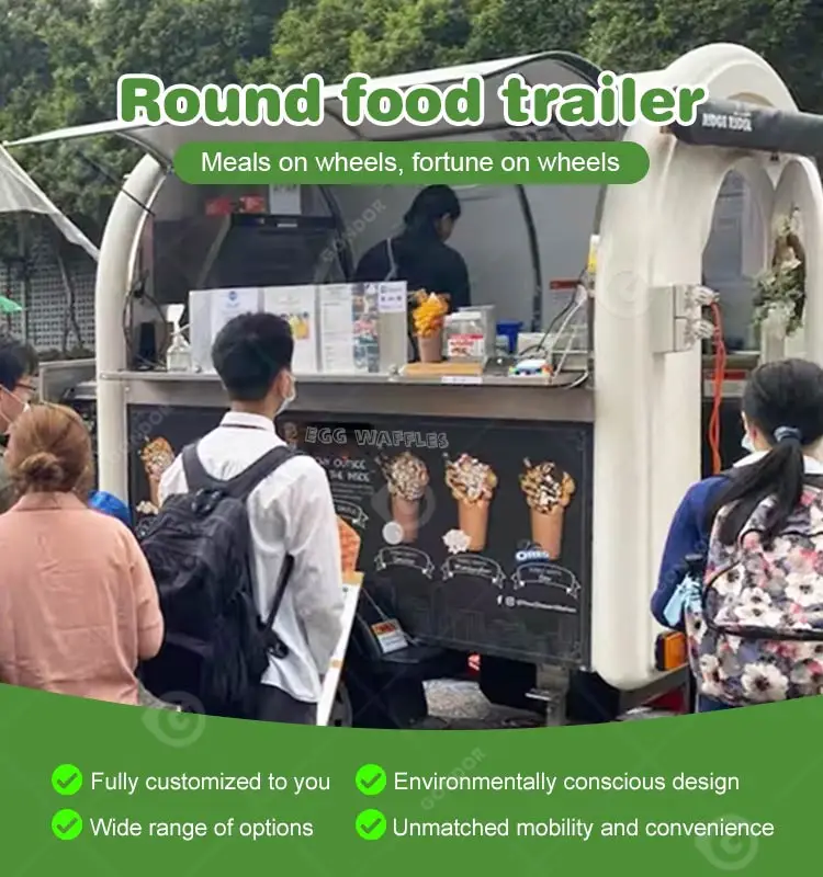 Foodtruck Pizza Bubble Tea Trailer Mini Car Multi-function Customized ...
