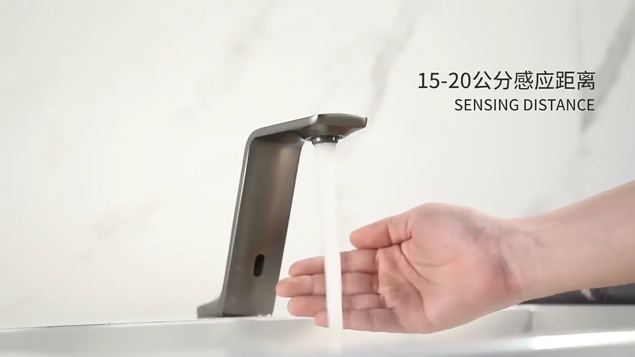 New Design Touchless Induction Vanity Faucet Bathroom Automatic Touch ...