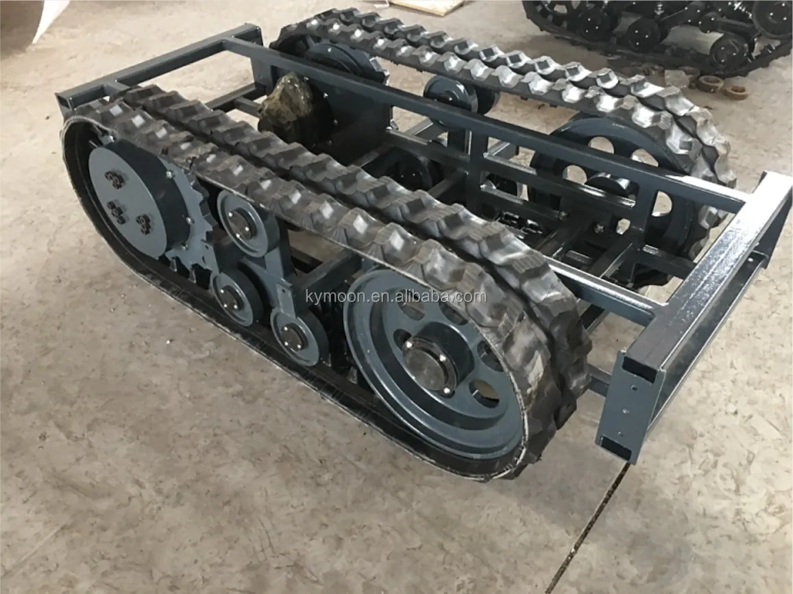 Robot Rubber Tracked Vehicle Rubber Crawler Vehicle Loading Weight ...