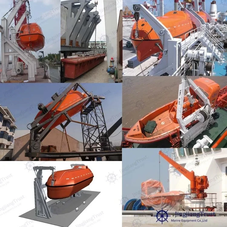 Marine Electric Slewing Lifeboat Davit Crane - Reliable Equipment