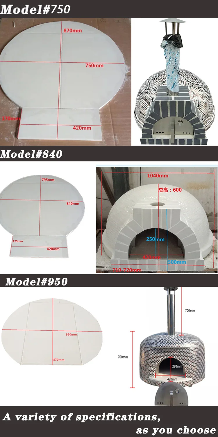 Wood Fired Brick Pizza Ovens - DIY Ceramic Tile Style