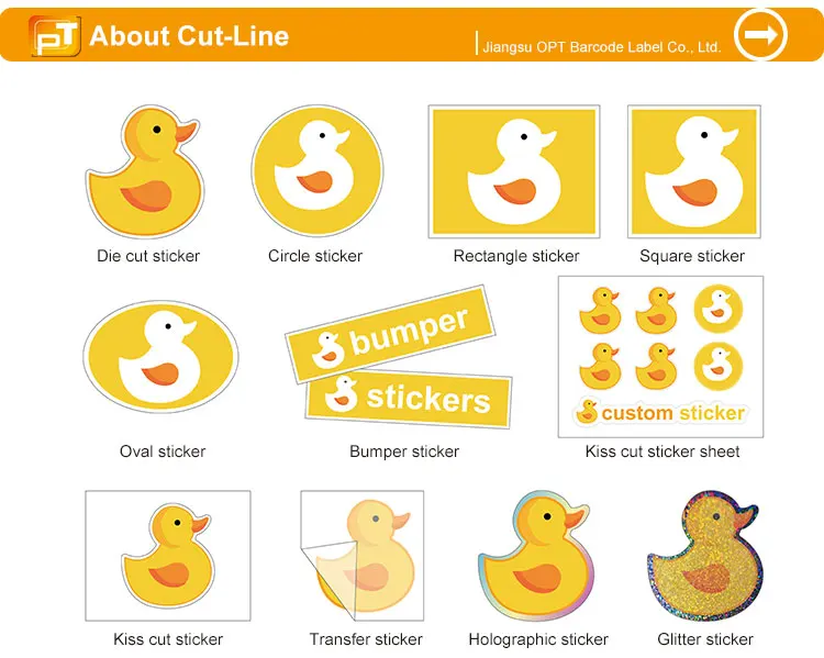 Custom Printing Die Cut Vinyl Stickers - Adhesive & Waterproof