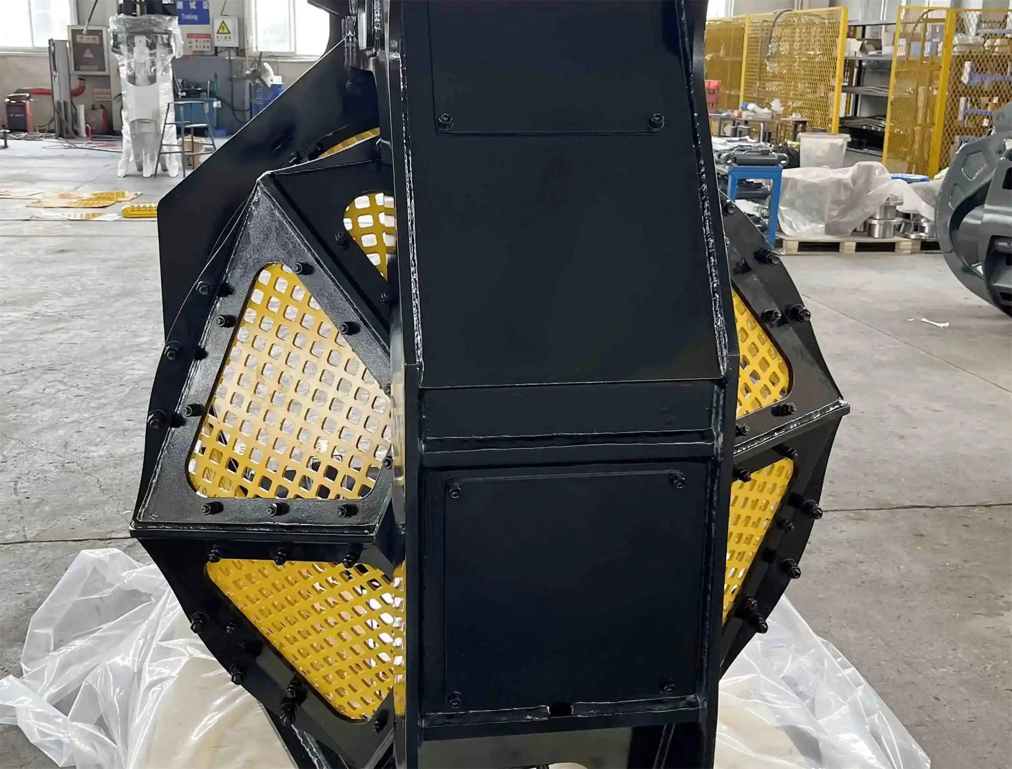 Tiejia Top Soil Screen Attachment Rotary Screen Bucket For 20-40 Ton ...