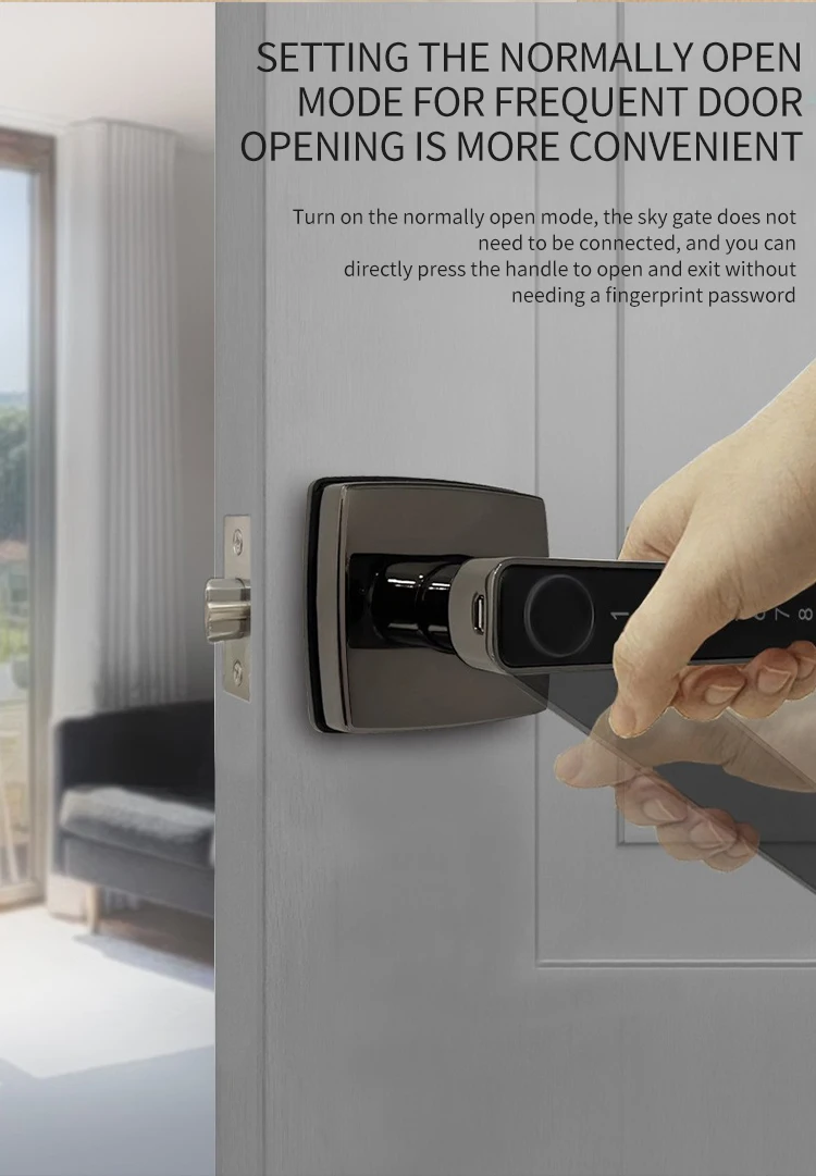 Aidmi Smart Latch Keyless Lock Smart Handle Lock Fingerprint Pin Code ...