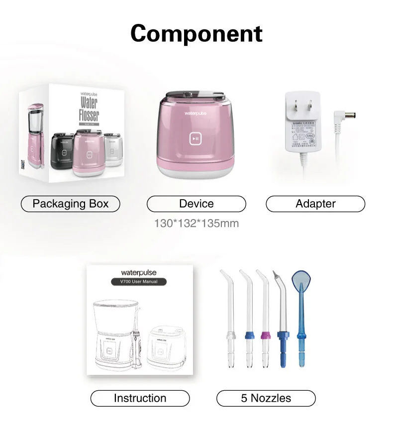 Waterpulse Multiple Colour Dental Water Pick For Teeth - Buy Dental ...