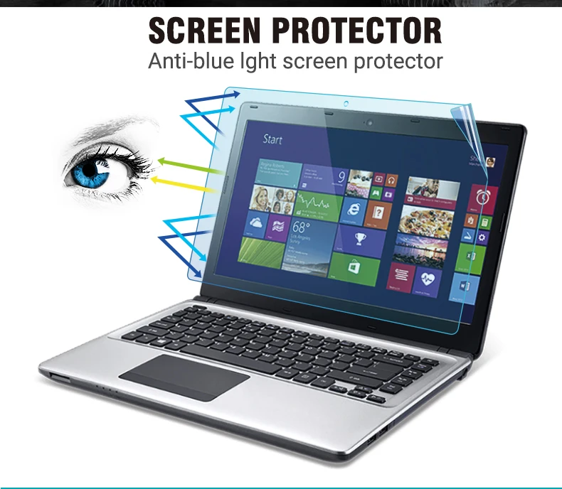 Universal Laptop Monitor Anti Blue Light Screen Protector 15.6inch Anti ...