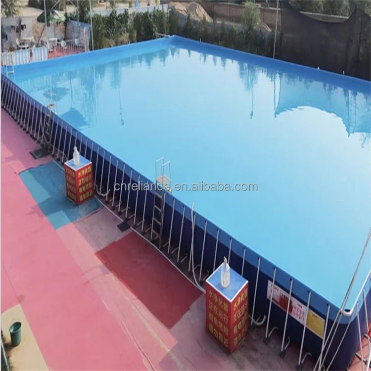 20ft Metal Rectangular Swimming Pool Frame Above Ground Pool Commercial ...