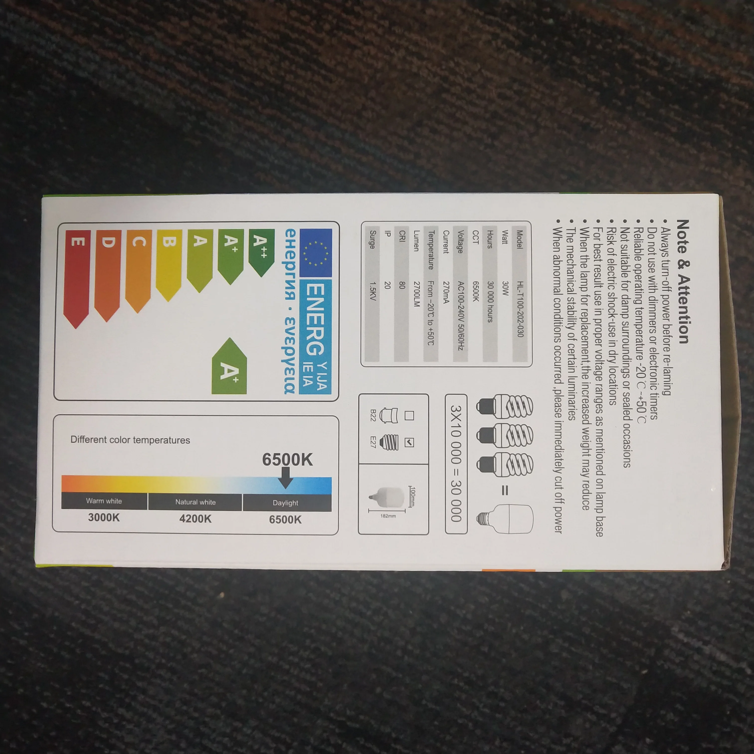 Ctorch Diamond Star Series 30w Led Light T Shaped Led Pillar Bulb With ...