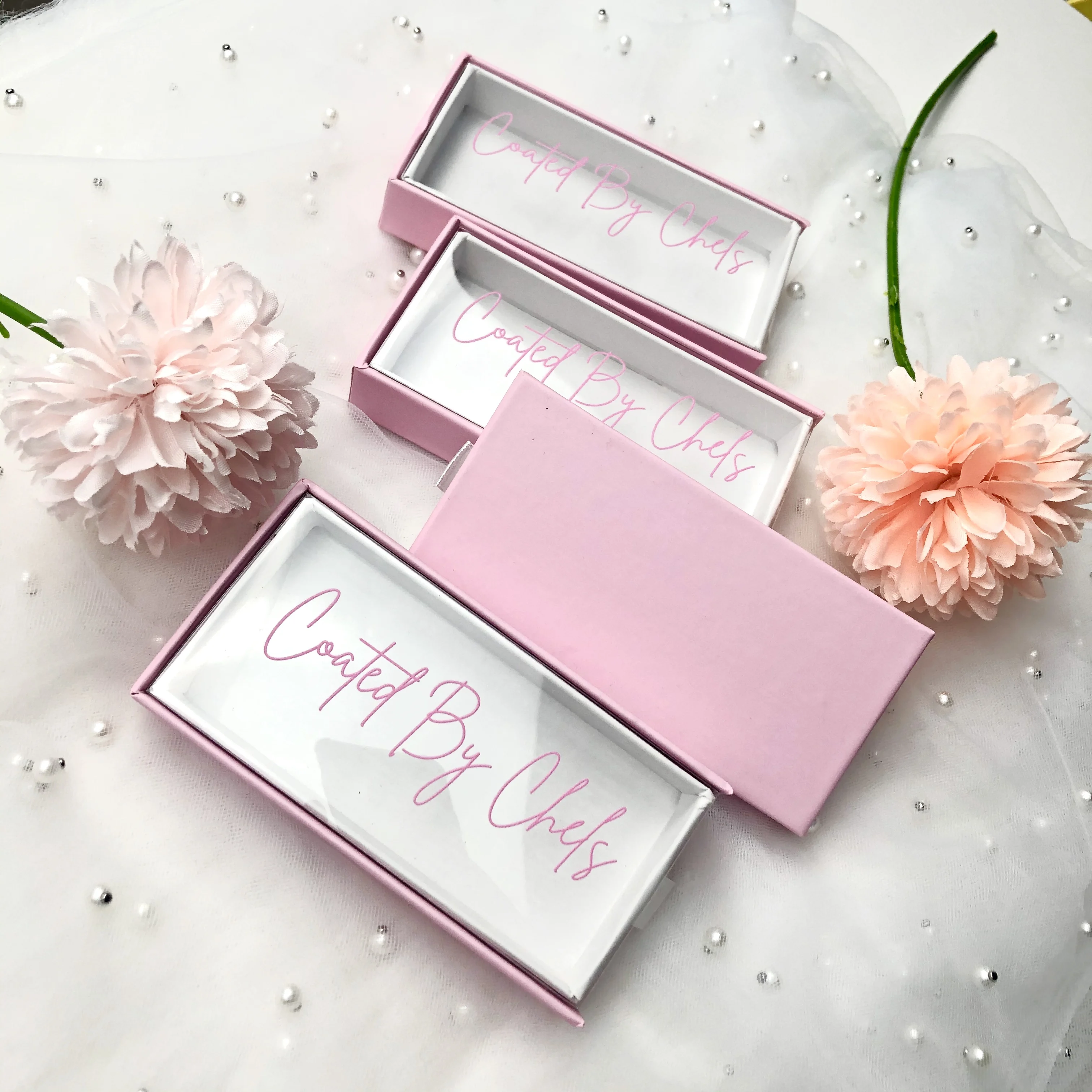 Custom Lashbox Packaging - Elegant Baby Pink Eyelash Box