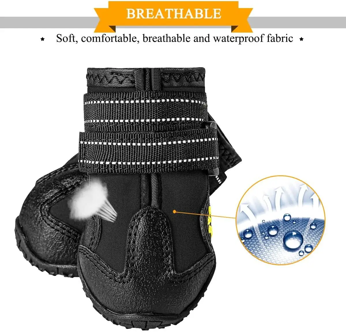 ZYZPET Breathable Dog Boots - Durable & Comfortable