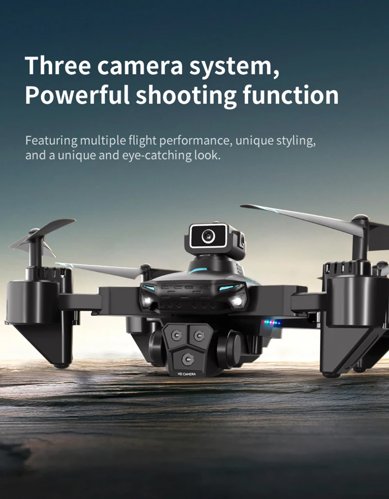 Foldable WIFI Drone - KY605S Mini Dron 4K HD Obstacle Avoidance