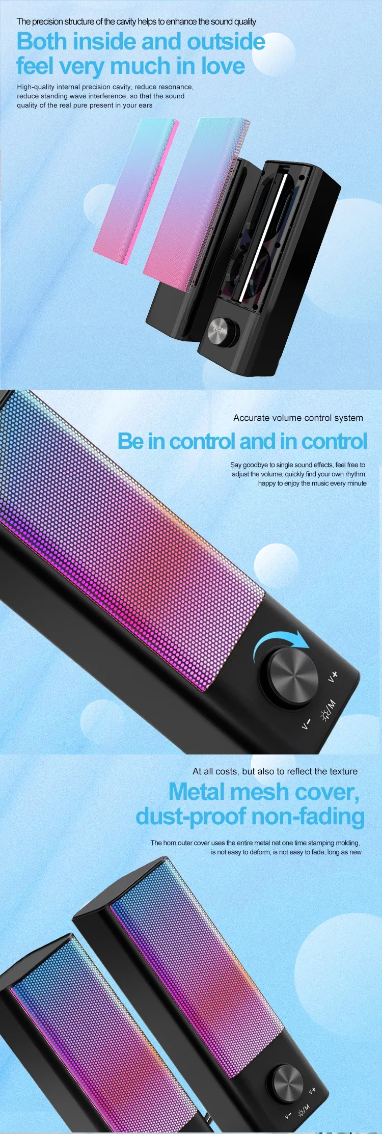 2.0 Home Theater Speaker System - ZOGI Magnetic Sound Box
