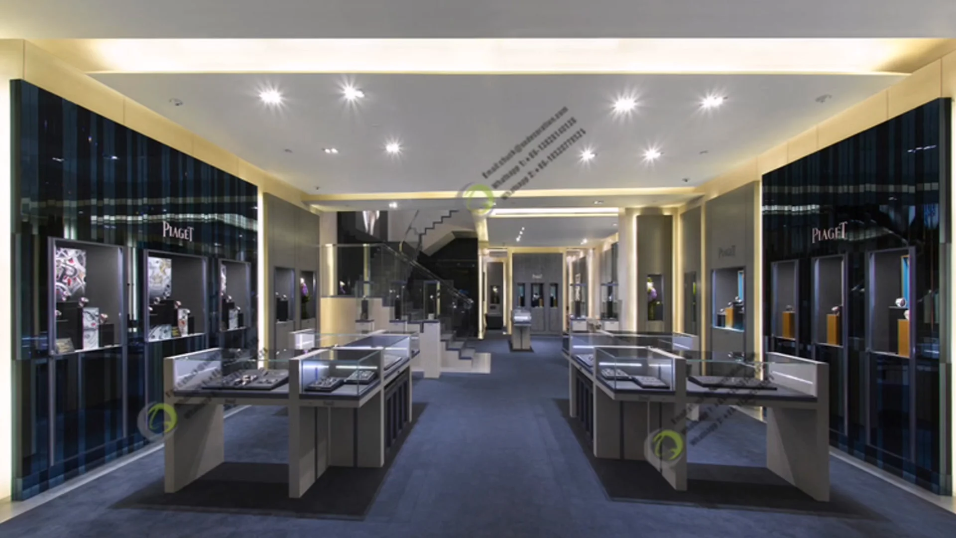 Modern Diamond Display Shop Furniture Jewellery Display Cabinets ...