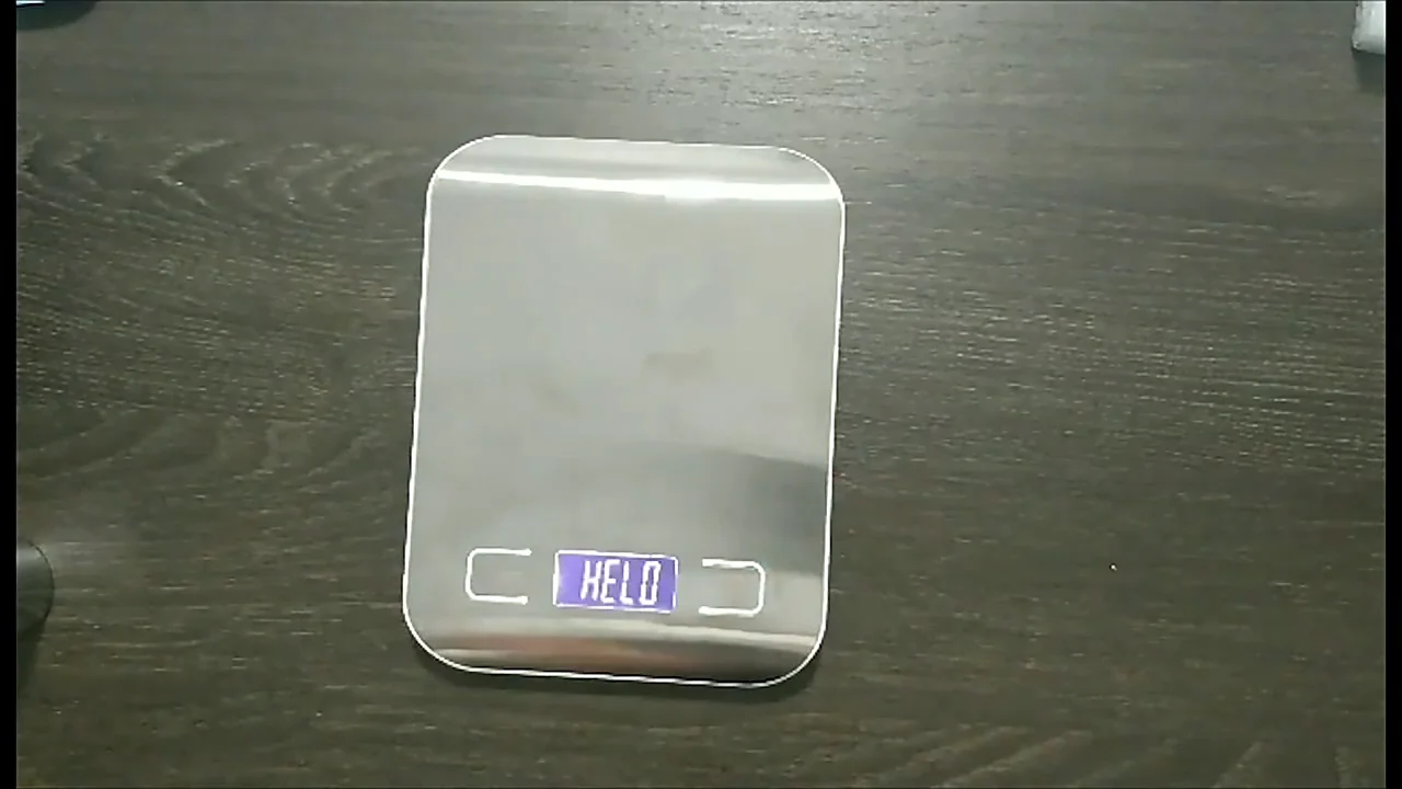 Kitchen Scale Black 5kg Weight Stainless Steel Design For Cooking ...