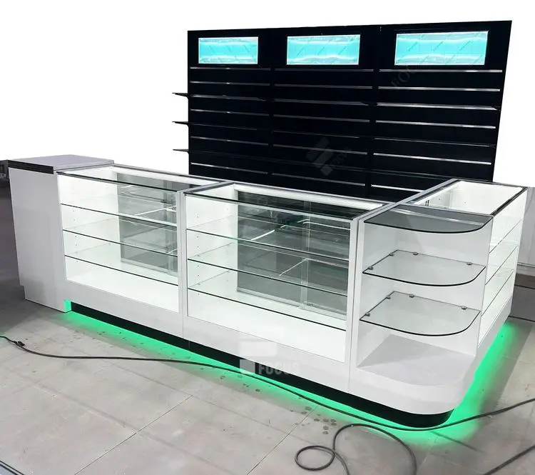 Shop Our Factory's Customized Tobacco Wood Rack Display Case