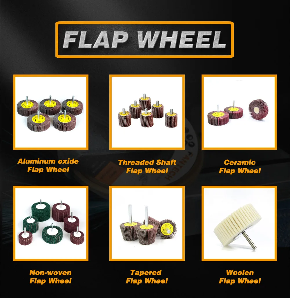 Fantech Aluminum Oxide Sanding Cloth Spindle Mounted Flap Wheels With ...