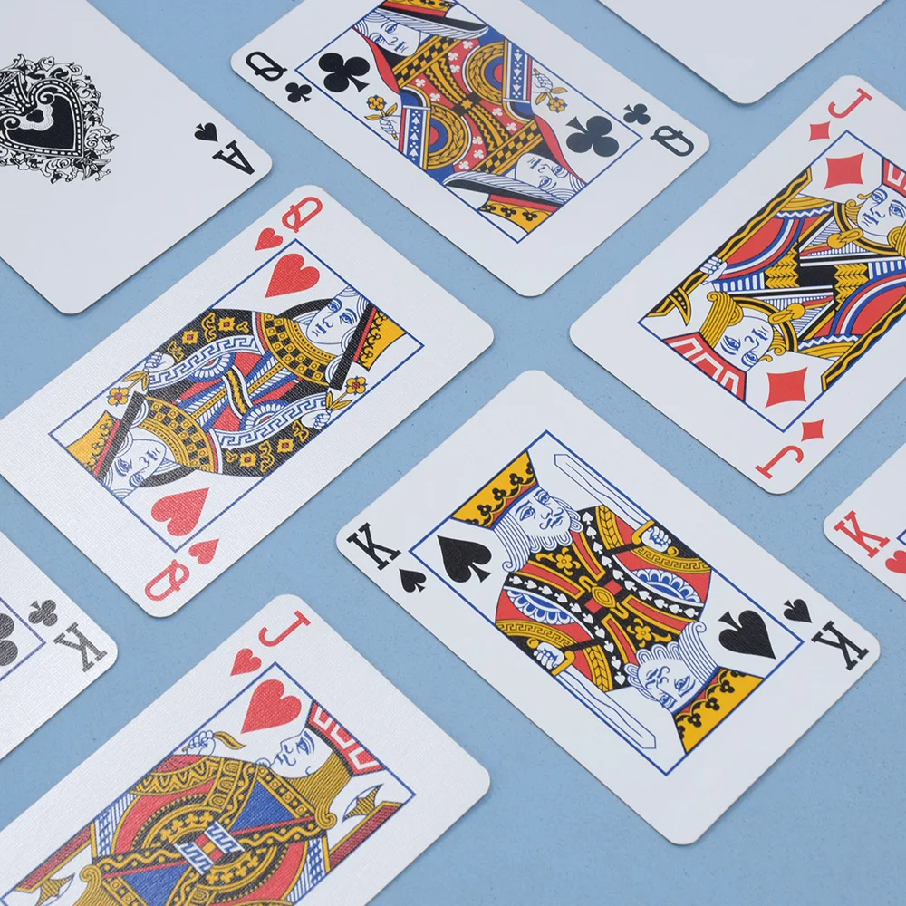 Custom Plastic Pvc Poker Smooth Waterproof Gold Plated Creative Gift ...