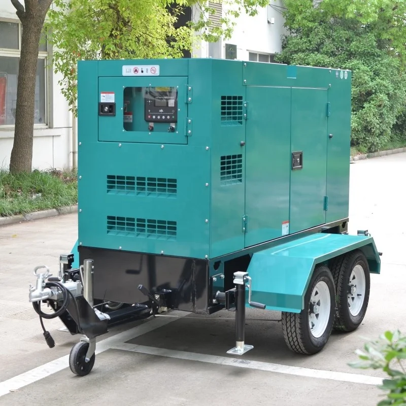 480V 60Hz 220V Three Phase Electric Power Generators 80kw Super Silent ...