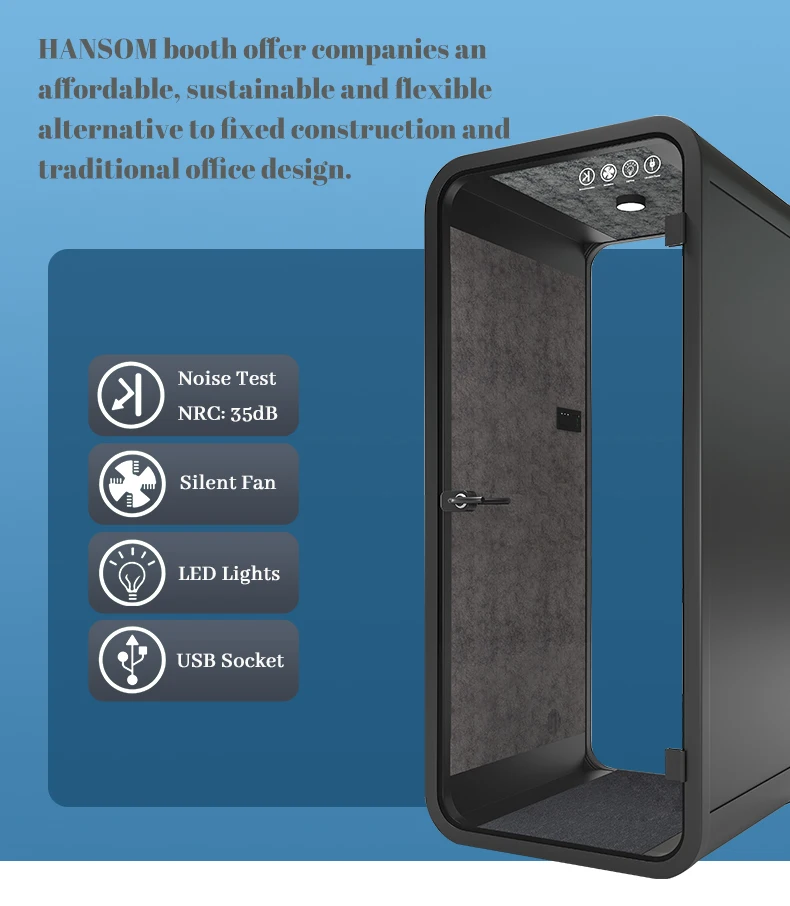Customized Modular Office Booth Easy Combine Office Work Pod Acoustic ...
