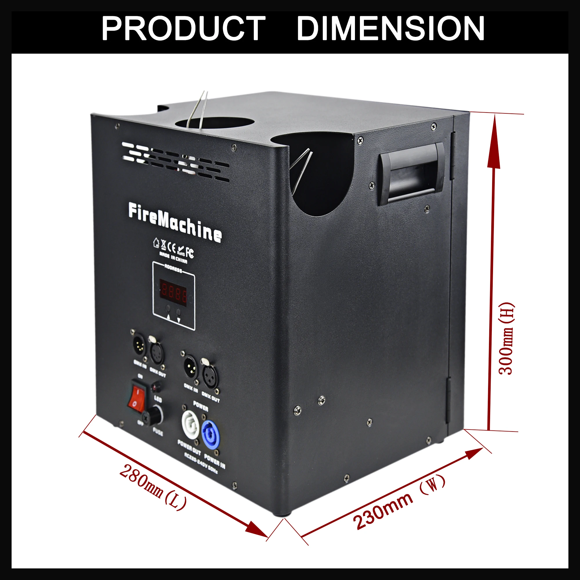 Siterui New Model Three Head Flamethrower,200w Spray Flame Machine,Dmx ...