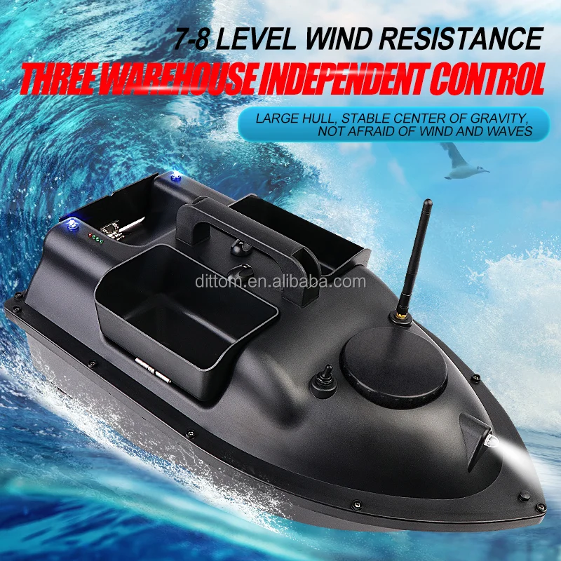 Anti-collision 500m Feeding Bait Boat Carp Fishing 2kg 3hopper Nest ...