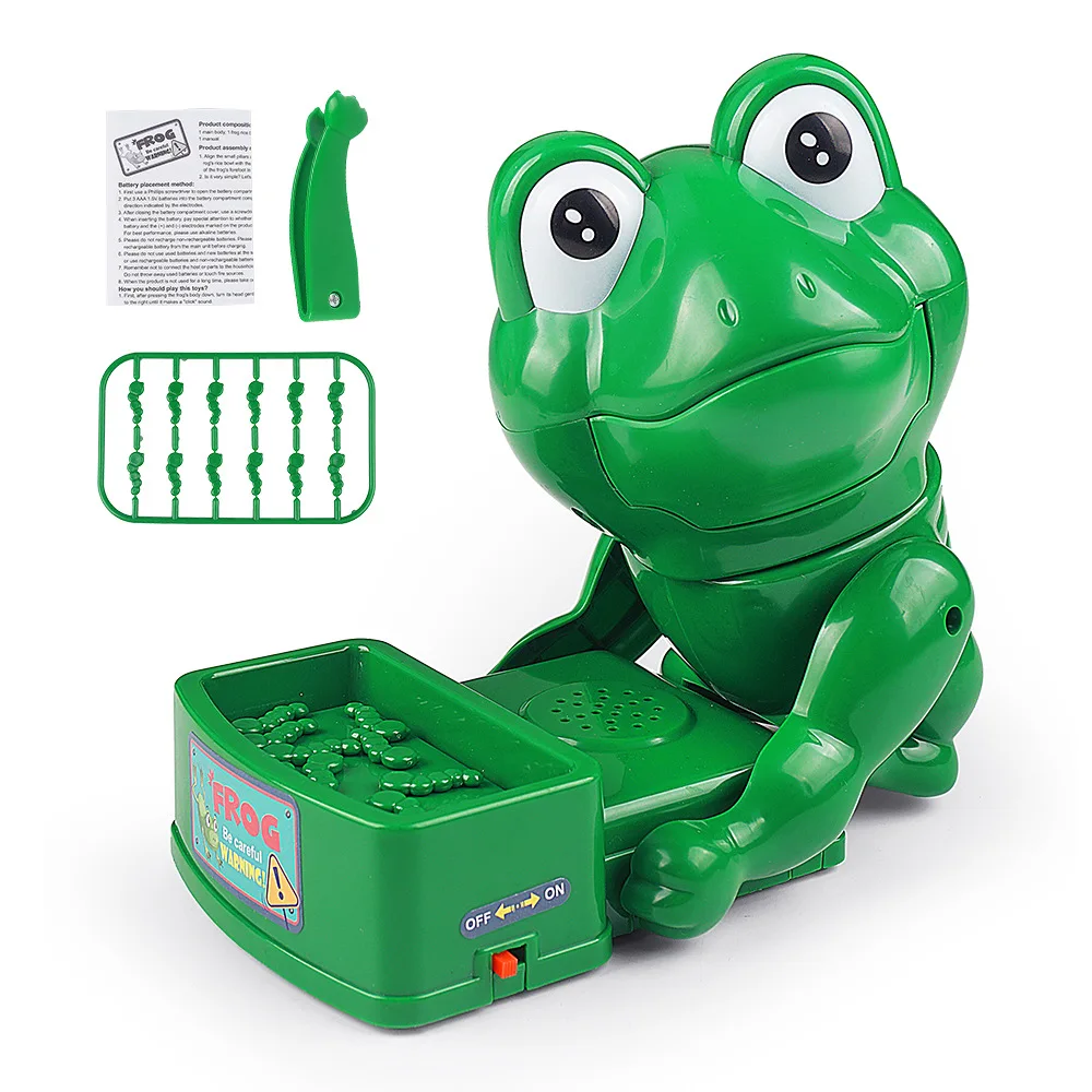 New Tiktok Kids Table Games Prank Exciting Trick-playing Electronic Frog Decompression Toys ...