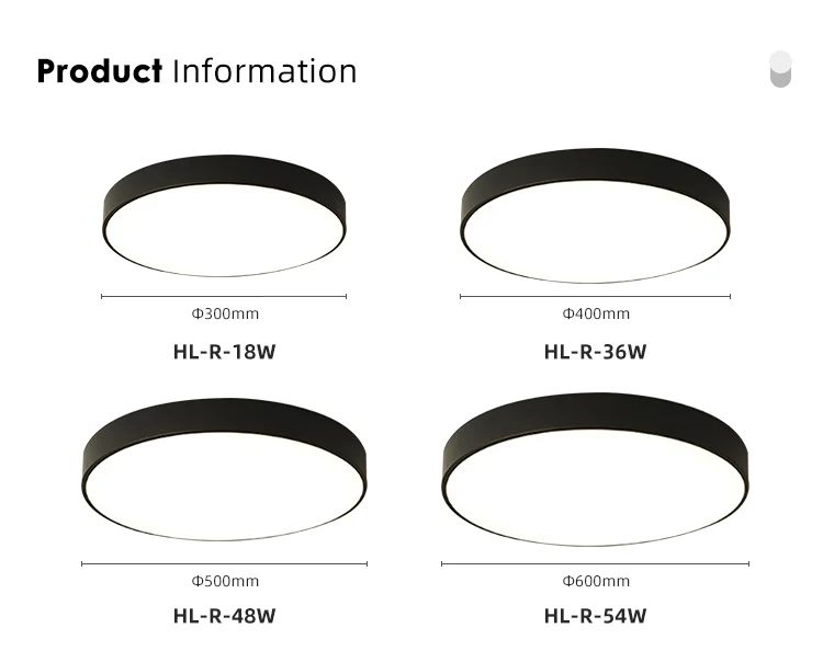 Modern Surface Mounted Bedroom Living Room Home Lighting 18w 36w 48w ...