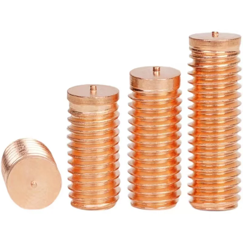 factory outlet copper plating Seed welding screws PT-M3-15 Flat head ...