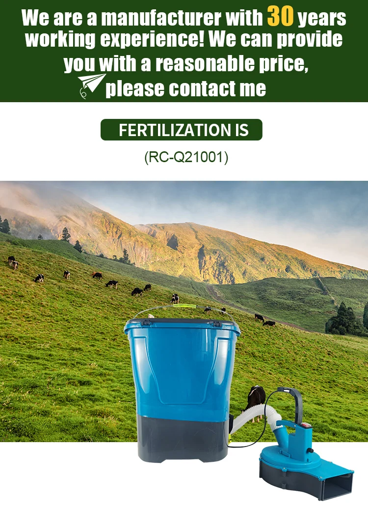 Knapsack Manual Granular Fertilizer Application Machine Farm Seeder ...