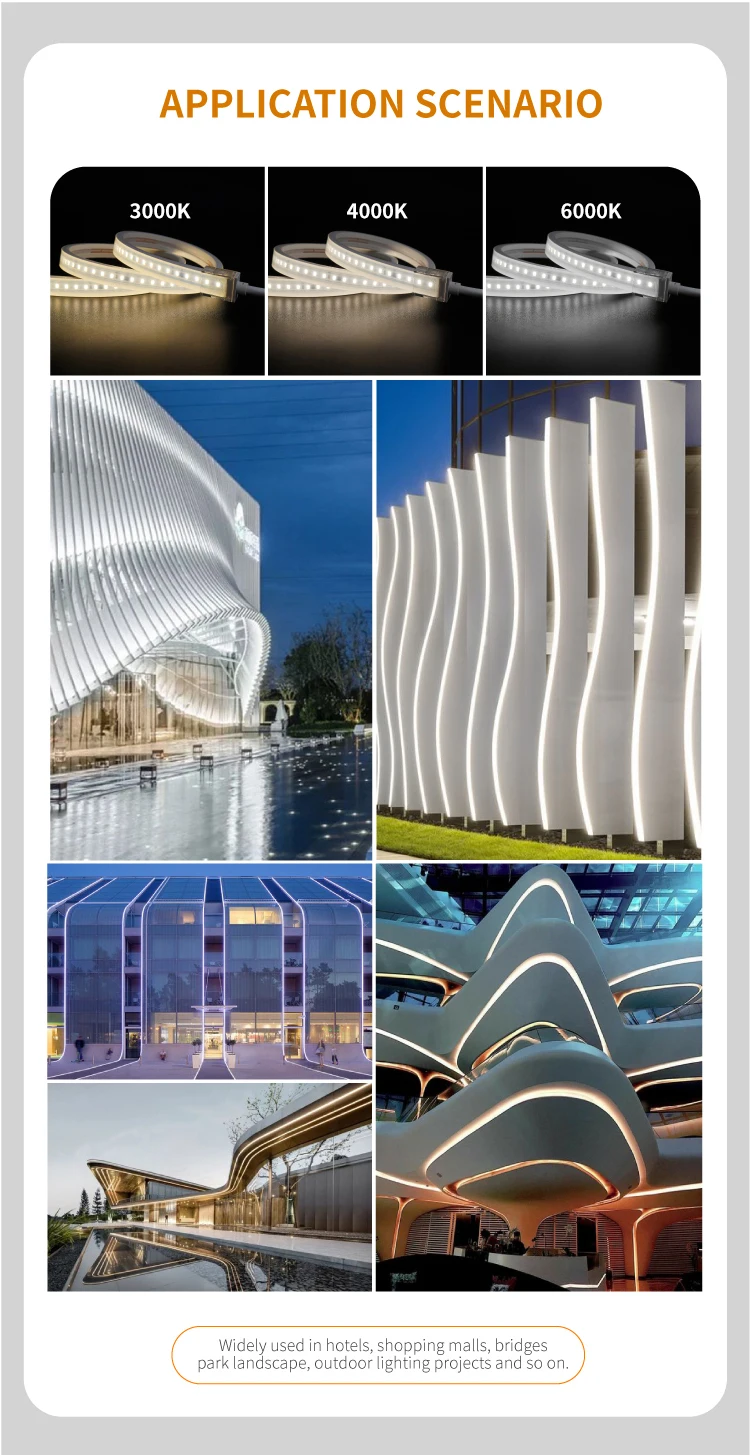 Factory Price High Voltage AC 230V LED Strip Light 16*07mm 12W/M 1800k ...