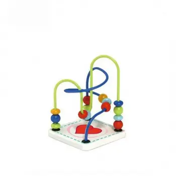 Kids Wooden Maze Beads Coaster Wire Labyrinth Toy - Buy Wooden Mini ...