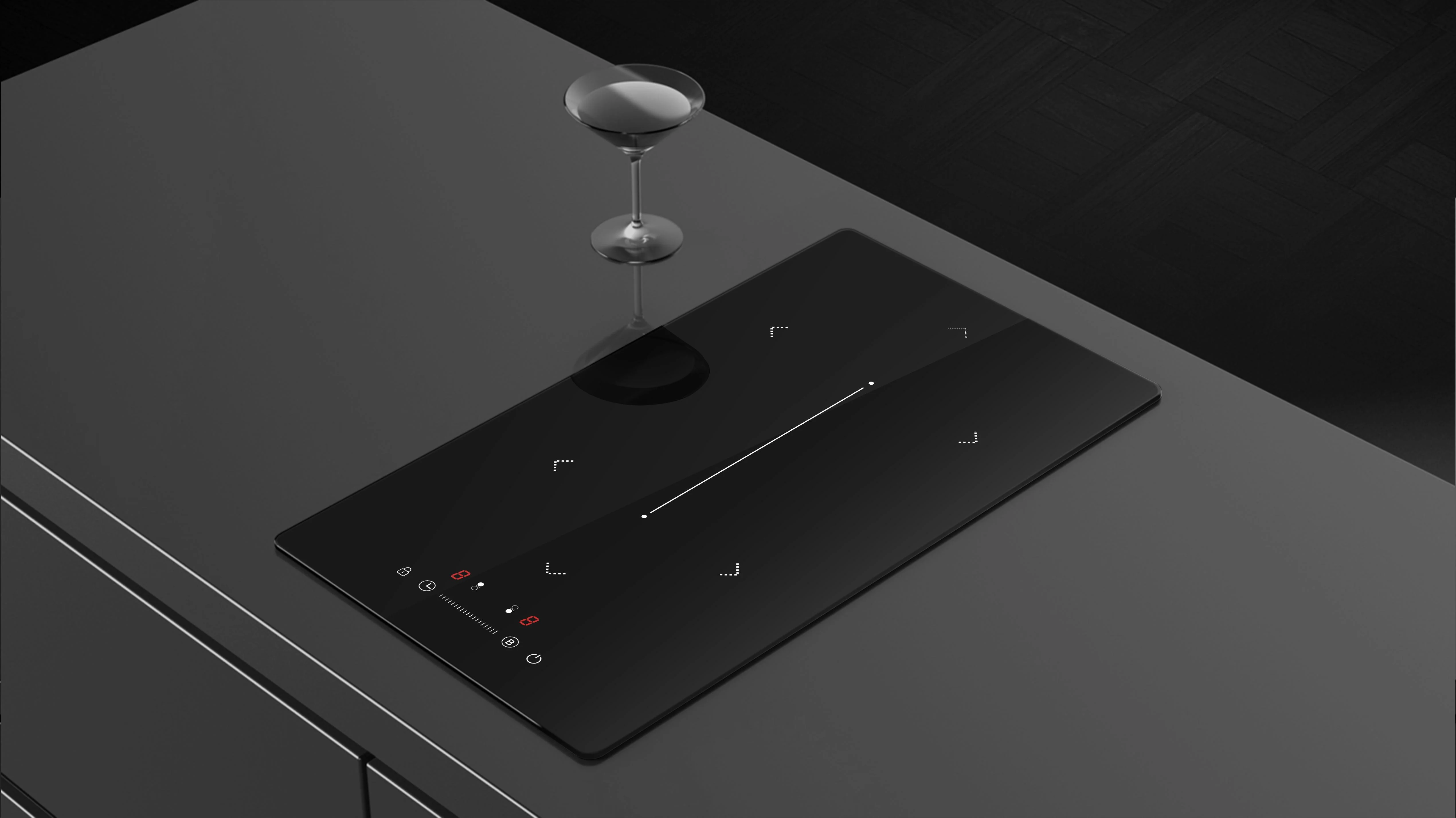 Built In Concave Under Counter 5000w Ceramic Induction Cooktops Hob ...