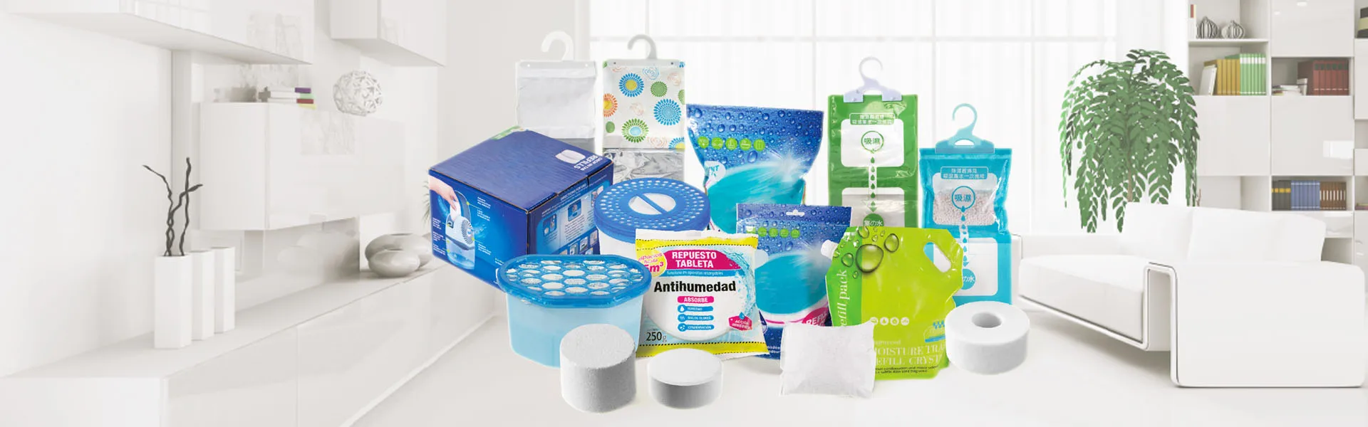 Eco-friendly Moisture Absorber - Refillable Dehumidifier Tablet