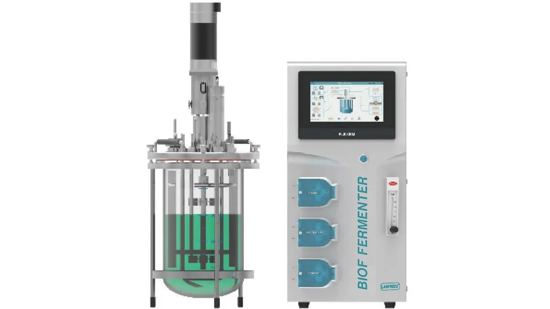 Laboratory Small Glass Bioreactor Fermenter Biof-5l - Buy Bioreactor ...