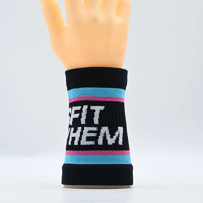 Custom Cross Fitness Wristbands With logo Sport Sweatbands No Minimum ...