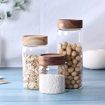 Hermetic Containers For Food Storage Pots Glass Jar With Lid Sealed ...