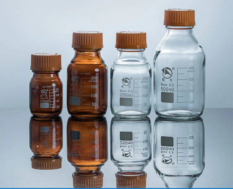 Laboratory Glassware 100ml-20000ml Borosilicate Glass Bottles For ...
