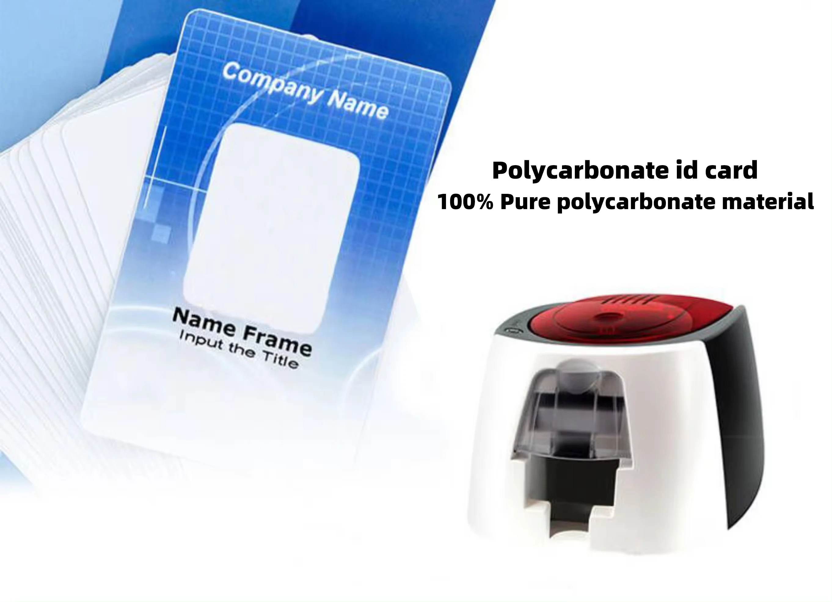 Factory Custom Blank White Polycarbonate Plastic ID Card for Printing ...