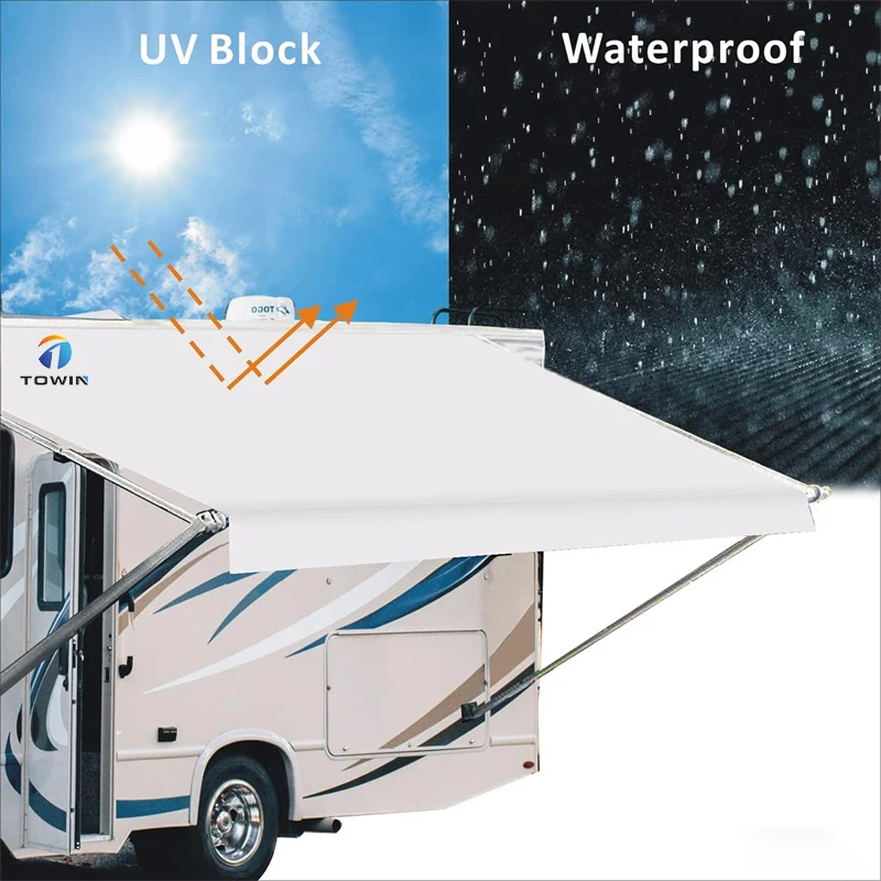 Retractable RV Awning Manual Caravan Motorhome Camper RV 100% ...