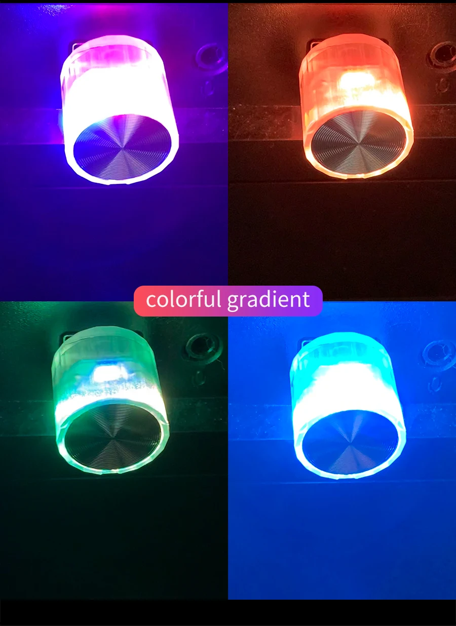 Usb Romantic Mood Light Led Car Emergency Lighting Pc Auto Colorful ...