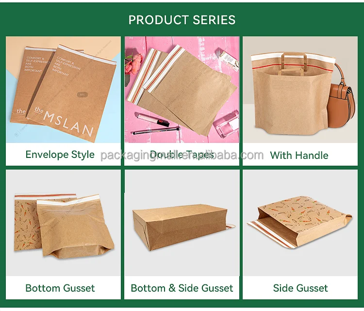 Kraft Paper Mailer For Pack Clothes Eco-friendly 100% Paper Bags - Buy ...