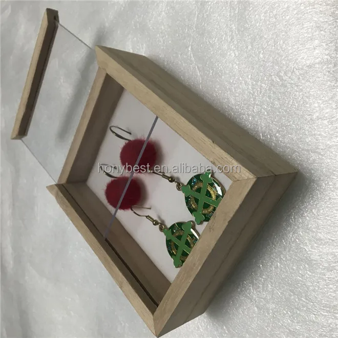 Schatzkiste DIY - Unfinished Pine Display Case with Clear Lid