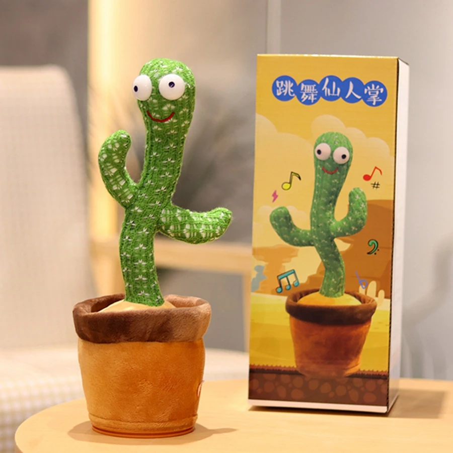 Ready Goods Wholesale Cute Stuffed Flowerpot Twisting Dance Cactus Doll ...