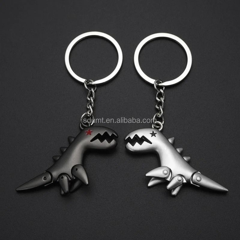 High Quality Keyring Custom Customizable Logo Dinosaur Shape 3d Key ...