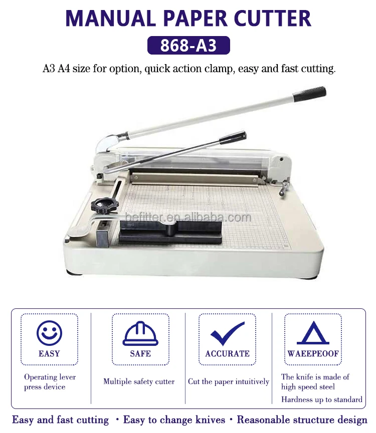 868-A3 Manual Cutting Machine for A3 Paper - Befitter