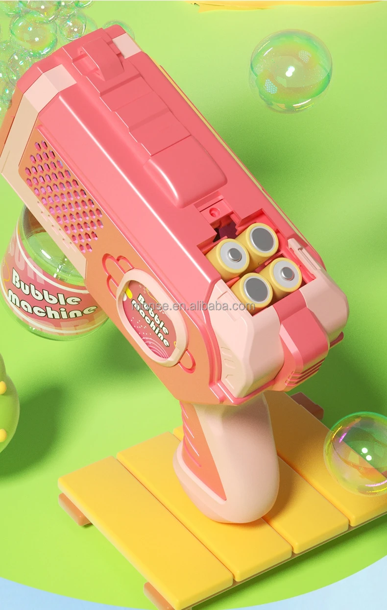 Bubble Gun Bubble Machine Gun For Kids Adults Led Light Leak Proof ...